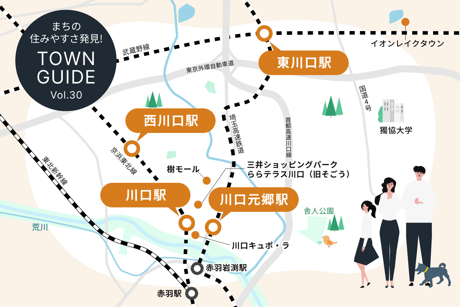 都心に一番近い埼玉のまち！ 生活利便だけでなく穏やかな住環境も併せ持つ、川口市が注目される理由｜まちの住みやすさ発見！｜RENOSY マガジン（リノシーマガジン）